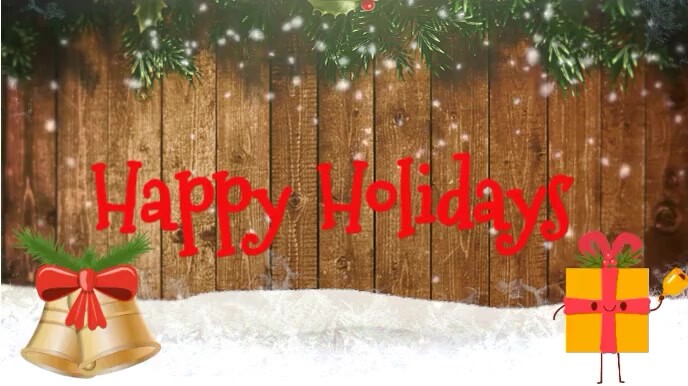 Happy holidays greetings card video template | PosterMyWall