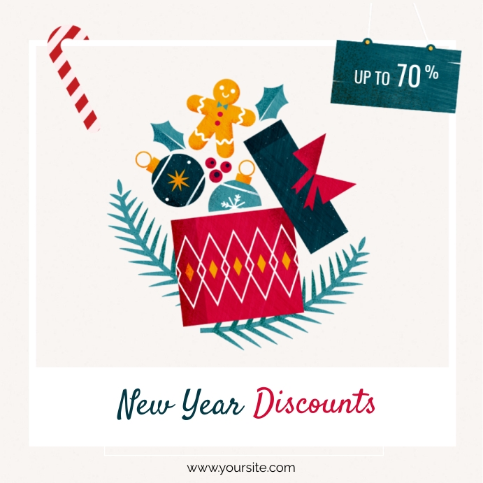 Happy holidays Instagram post Template | PosterMyWall