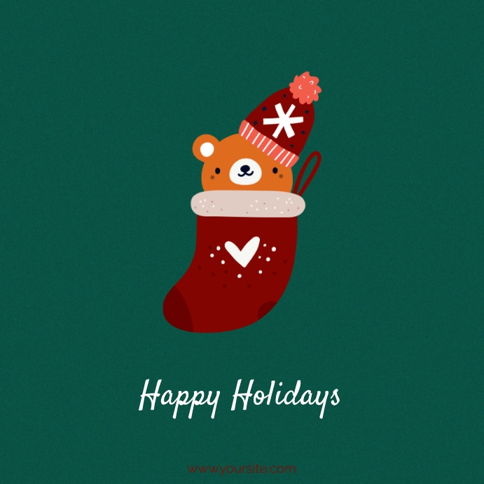 Plantilla de Felices Fiestas Instagram Post | PosterMyWall