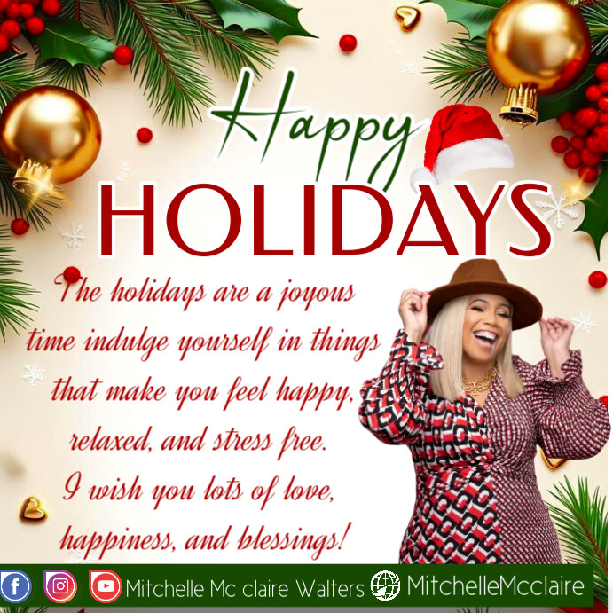 Copy of Happy Holidays Instagram Post | PosterMyWall