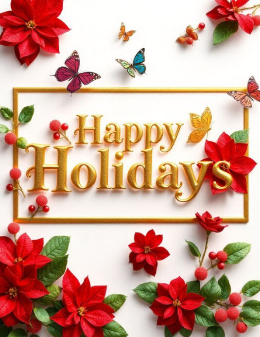 Happy Holidays Instagram Post Template | PosterMyWall