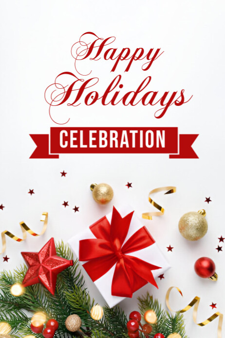 Copy of Happy holidays poster ad design | PosterMyWall