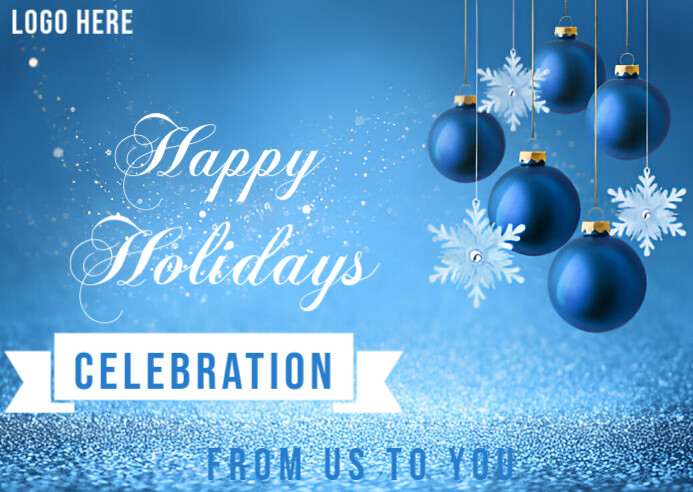 Copy of Happy holidays poster ad design | PosterMyWall