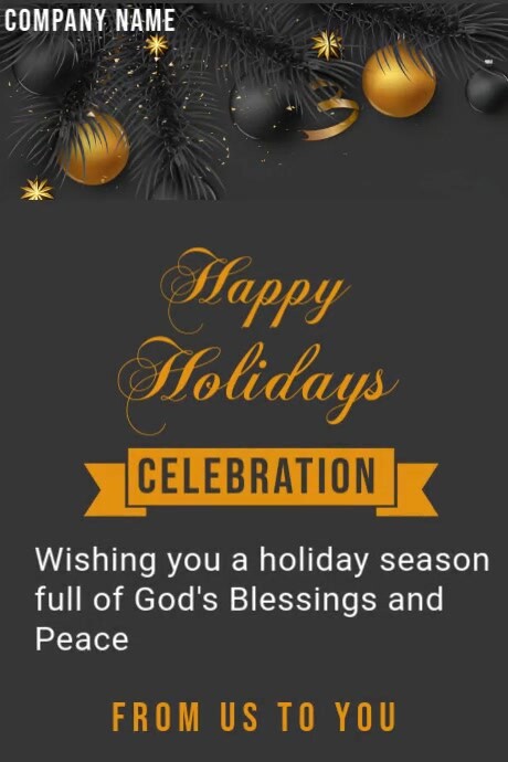 Happy holidays poster ad design Template | PosterMyWall