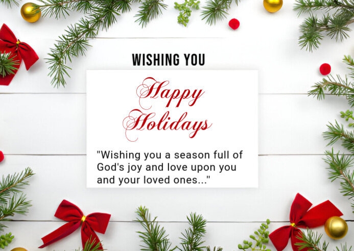 Plantilla de Happy holidays poster ad design | PosterMyWall