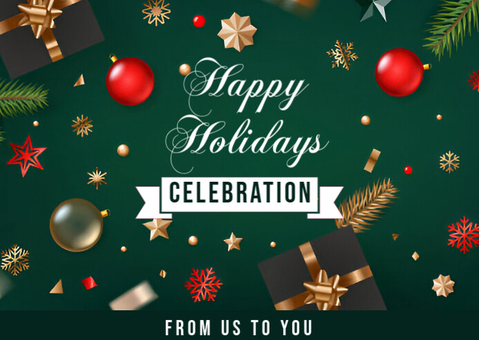 Happy holidays poster ad design Template | PosterMyWall