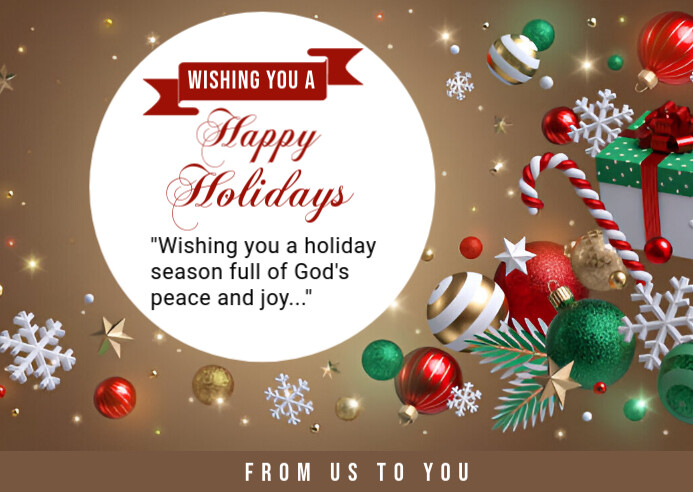 Happy holidays poster ad design Template | PosterMyWall
