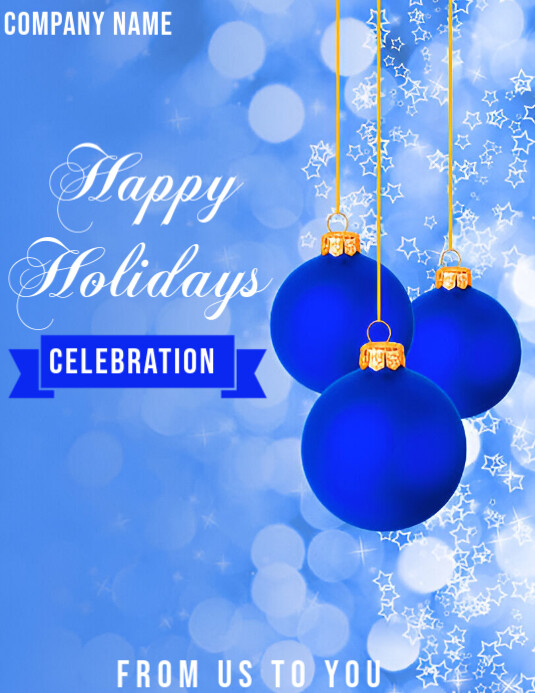 Copy of Happy holidays poster ad design | PosterMyWall