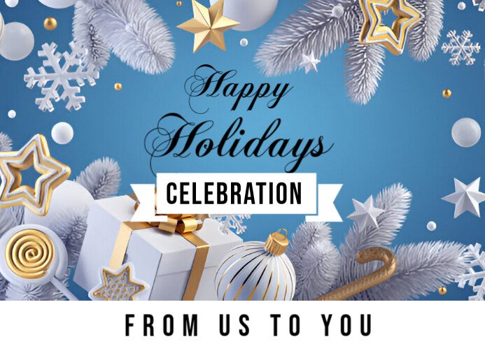 Copy of Happy holidays poster ad design | PosterMyWall