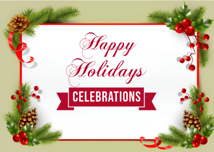 Happy holidays poster ad design Template | PosterMyWall