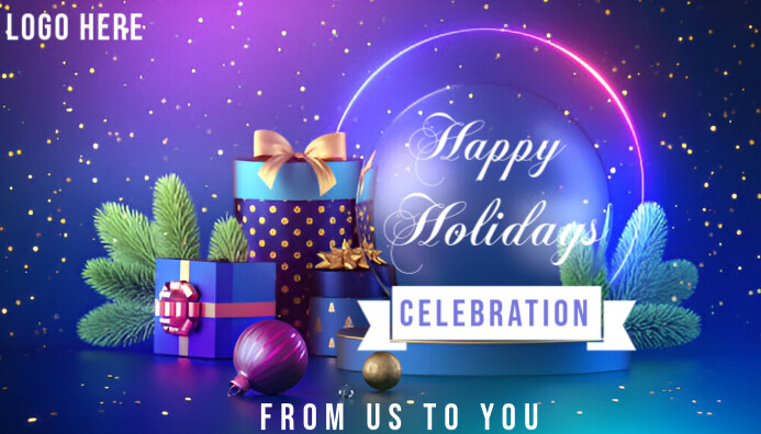 Copy of Happy holidays poster ad design | PosterMyWall