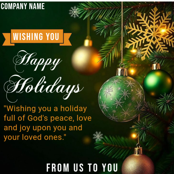 Happy holidays poster ad design Template | PosterMyWall
