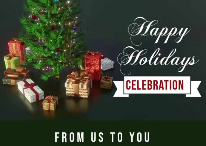 Happy holidays poster ad design Template | PosterMyWall