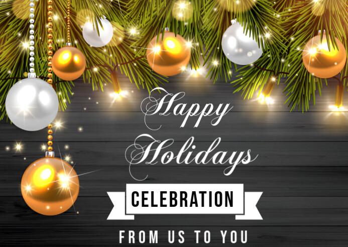 Copy of Happy holidays poster ad design | PosterMyWall