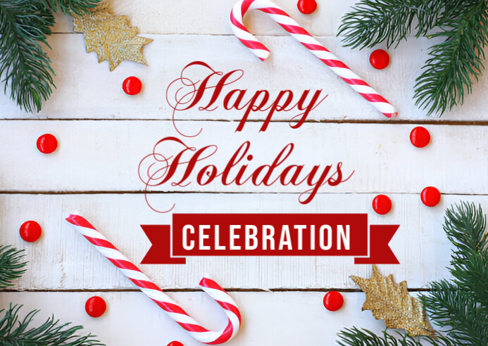 Happy holidays poster ad design Template | PosterMyWall