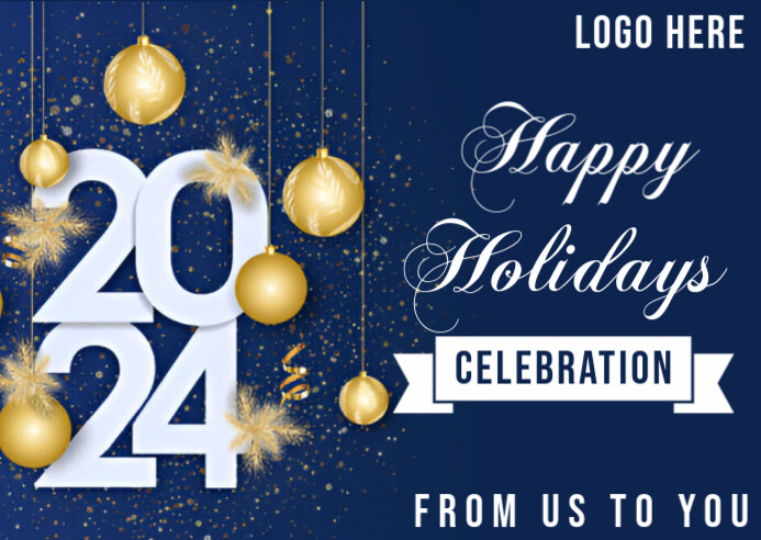 Happy holidays poster ad design Template | PosterMyWall