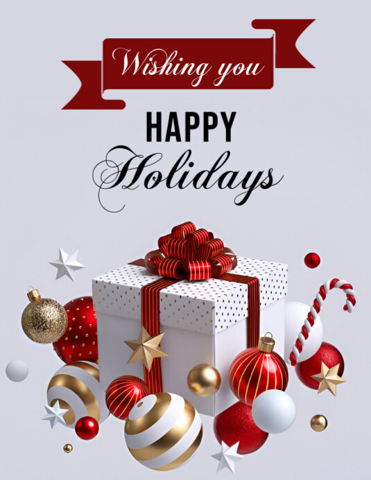 Happy holidays poster ad design Template | PosterMyWall