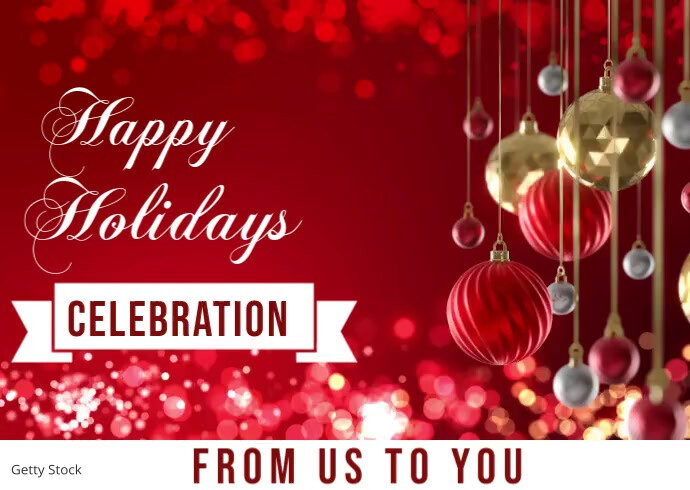 Happy holidays poster ad design Templat | PosterMyWall