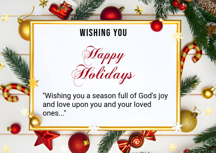 Happy holidays poster ad design Templat | PosterMyWall