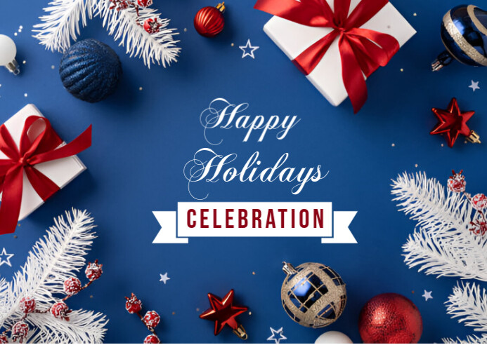 Copy of Happy holidays poster ad design | PosterMyWall