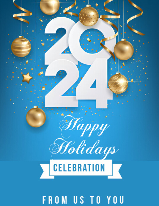 Happy holidays poster ad design Template | PosterMyWall