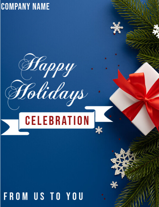 Happy holidays poster ad design Template | PosterMyWall