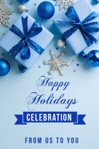 Happy holidays poster ad design Template | PosterMyWall