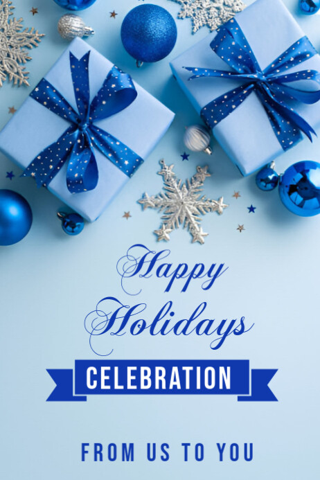 Copy of Happy holidays poster ad design | PosterMyWall