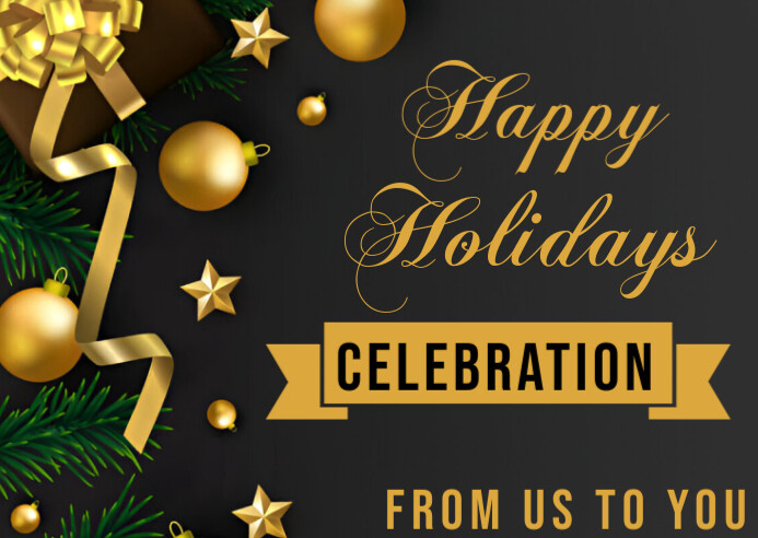 Copy of Happy holidays poster ad design | PosterMyWall