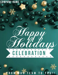 happy holidays poster Template | PosterMyWall