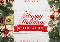happy holidays poster Template | PosterMyWall
