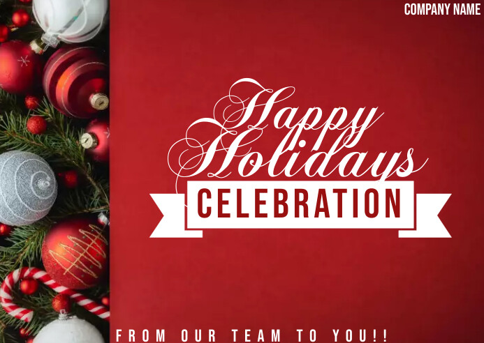 happy holidays poster Template | PosterMyWall