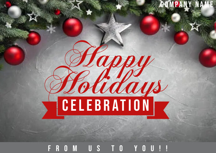 Plantilla de happy holidays poster | PosterMyWall