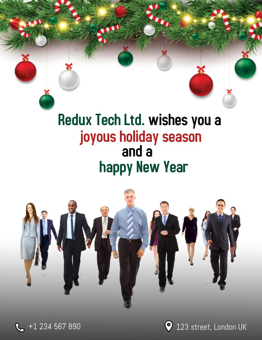 Happy Holidays Poster Template | PosterMyWall