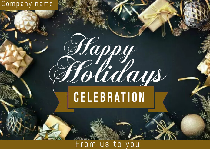 Plantilla de happy holidays poster | PosterMyWall