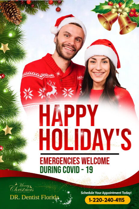 Happy Holidays Poster Template | PosterMyWall