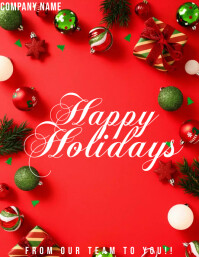 happy holidays poster Template | PosterMyWall