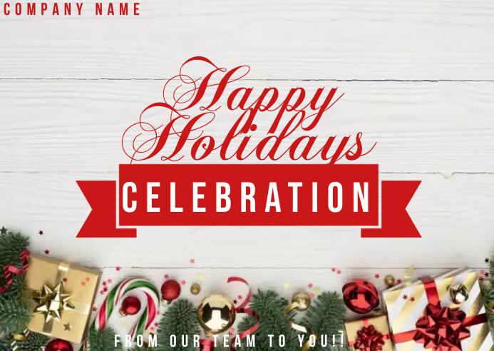 happy holidays poster Template | PosterMyWall