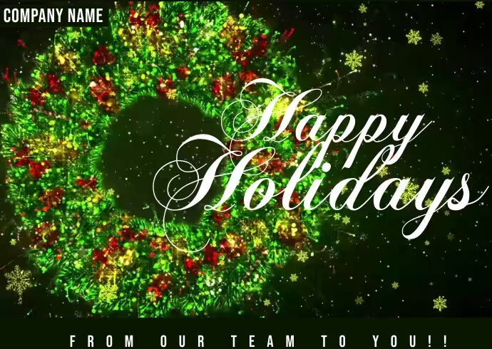 happy holidays video Template | PosterMyWall