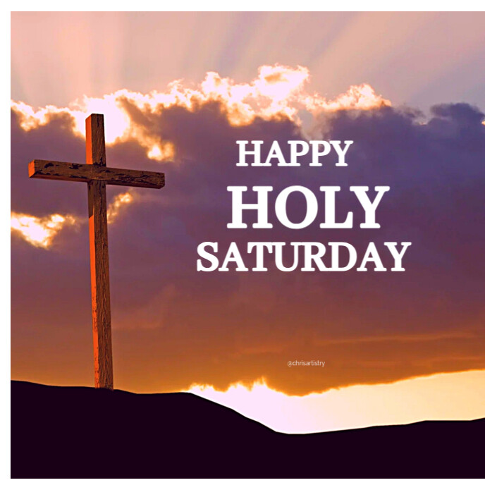 Happy Holy Saturday Album Cover Template | PosterMyWall