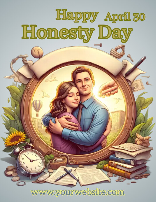 Modèle Happy Honesty Day Designs Flyer Template | PosterMyWall