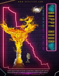 Happy Hour Design Template | PosterMyWall