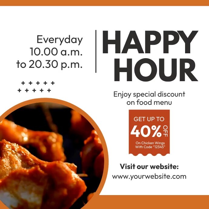 Happy Hour Ads Template | PosterMyWall