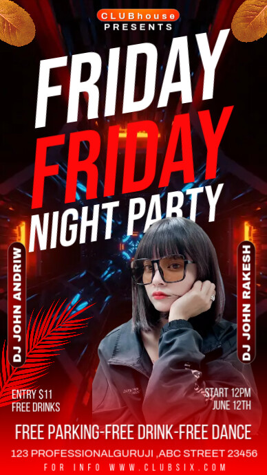 happy hour bar club ad flyer template | PosterMyWall