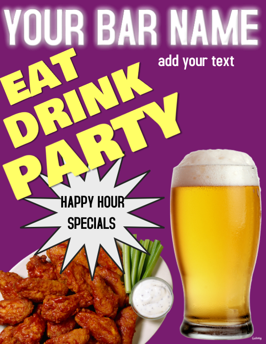 Copy of HAPPY HOUR BAR EVENT | PosterMyWall