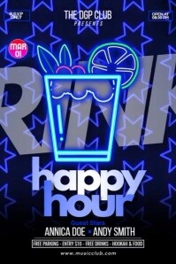 Happy Hour Night Club Template | PosterMyWall