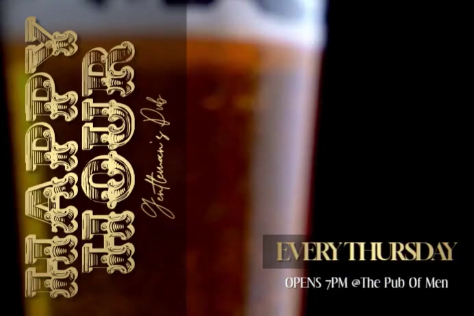 Plantilla de Happy Hour Club | PosterMyWall