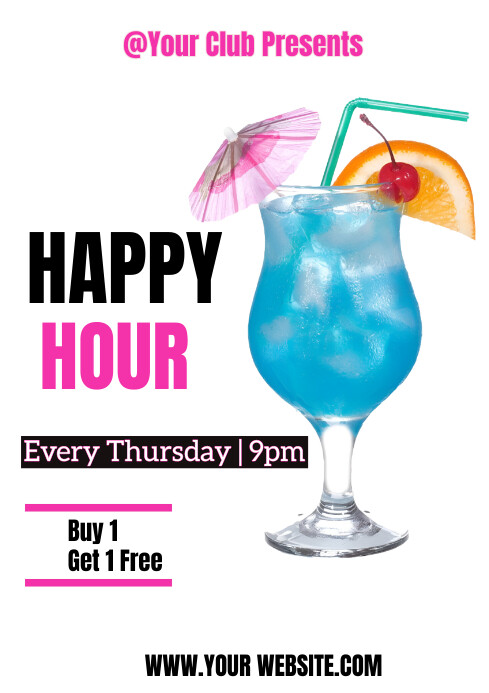 Plantilla de Happy hour cocktail party | PosterMyWall