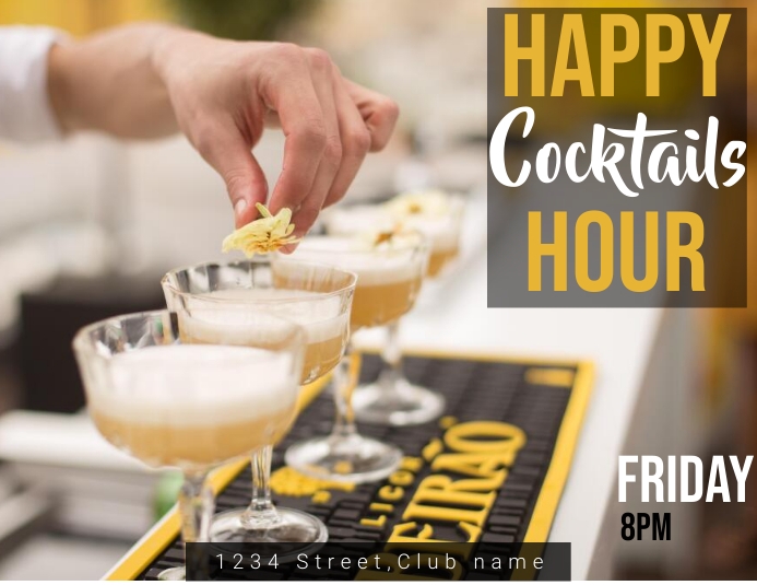 happy hour Template | PosterMyWall