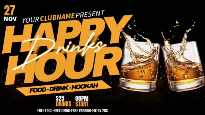 Happy Hour Template | PosterMyWall
